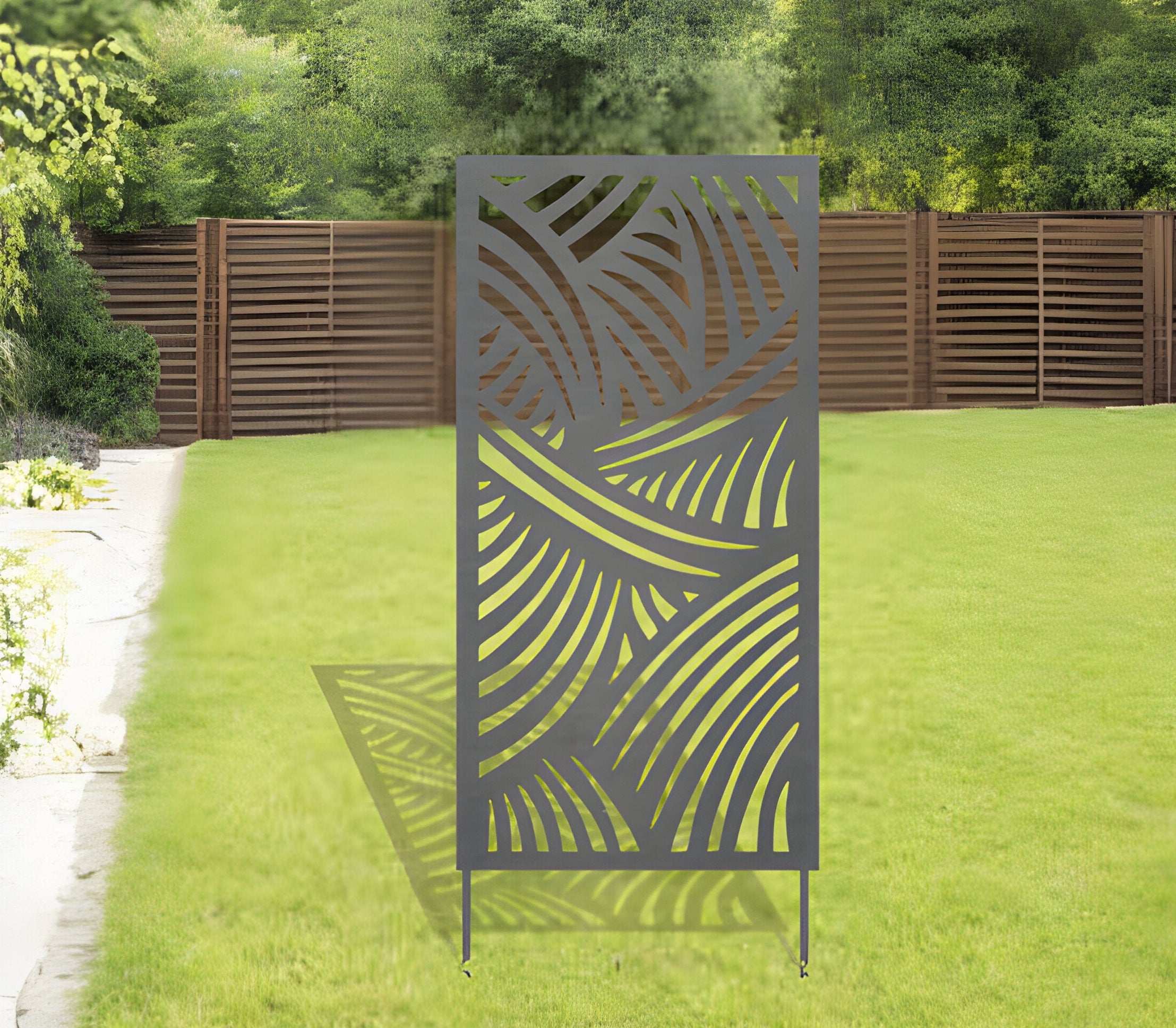 Pylos Metal Trellis/Privacy Screen | Decorative Outdoor Metal Screens